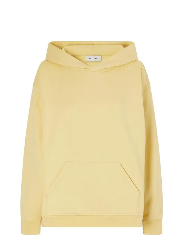 Matteau Organic Cotton-jersey Hoodie - Yellow