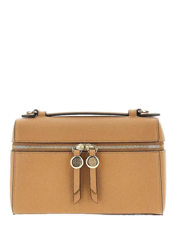 Tory Burch Romy Slim Grained Leather Bag - Beige