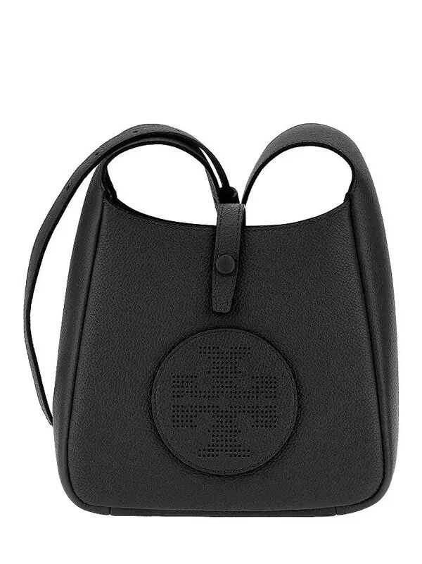 Tory Burch Miller Swing Grained Leather Crossbody Bag - Black