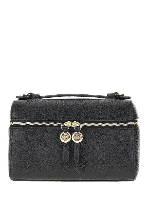 Tory Burch Romy Slim Grained Leather Bag - Black