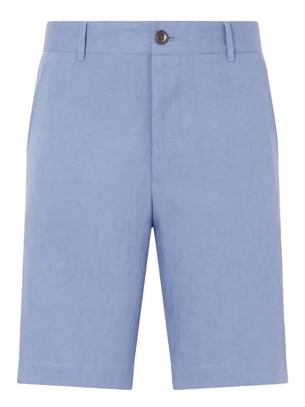 Paul Smith Linen Shorts - Blue