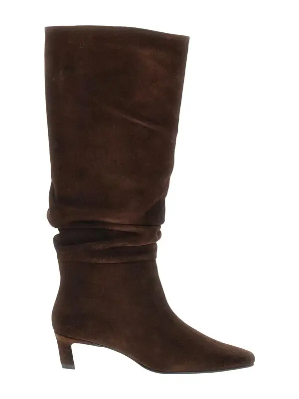 ALOHAS Kalila Suede Leather Knee-high Boots - Marrone