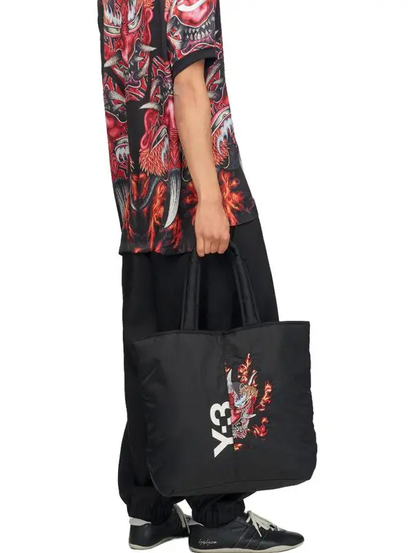 Adidas Y-3 Graphic Tote Bag - Black