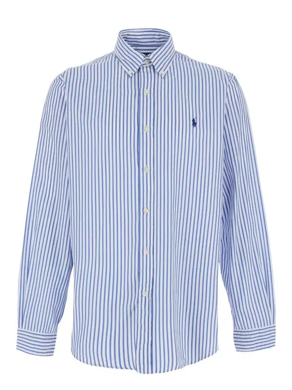 Polo Ralph Lauren Striped Sport Shirt - Blue