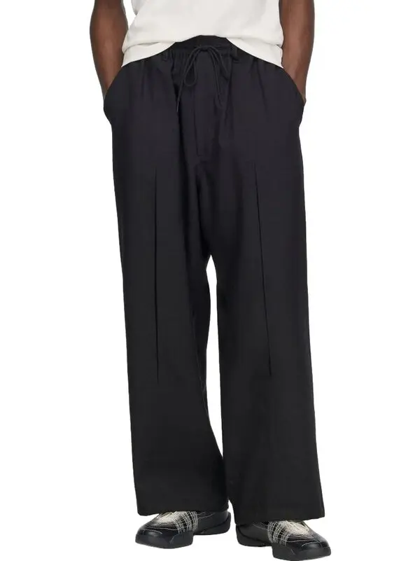 Adidas Y-3 Sport Uniform Box Pleated Pants - Black