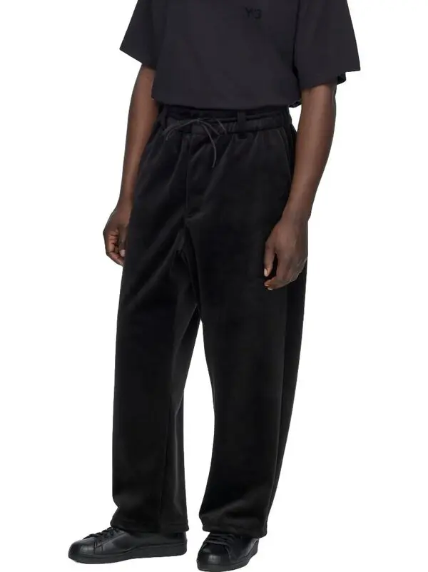 Adidas Y-3 Velvet Corduroy Track Pants - Black