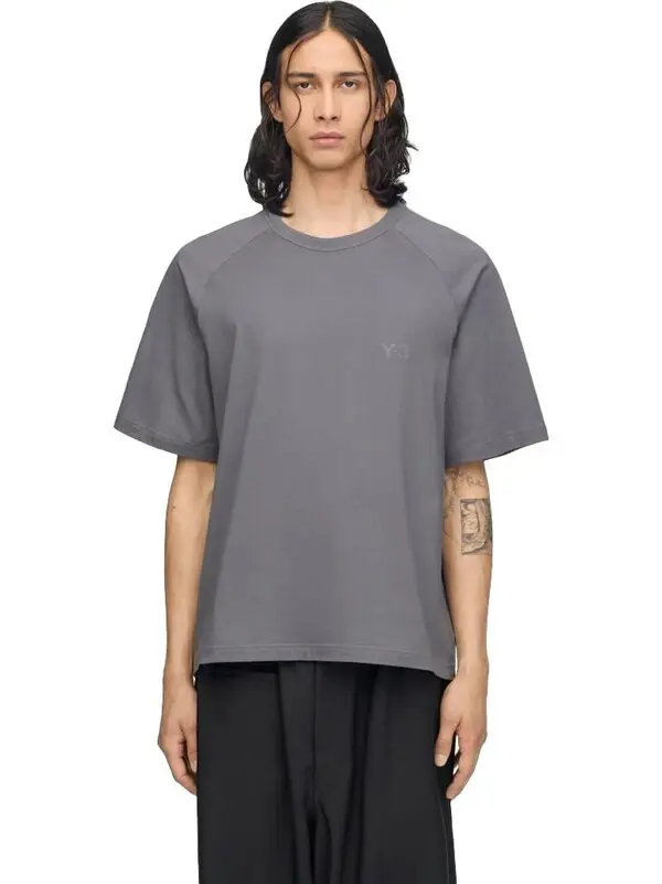 Adidas Y-3 Boxy Short Sleeve Tee - Grey Five