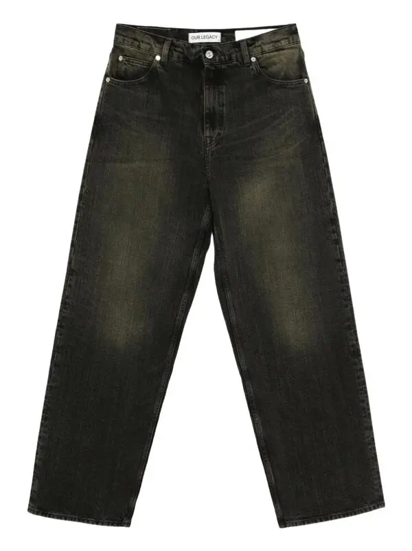 Our Legacy Belt Loop Denim Trousers - Black