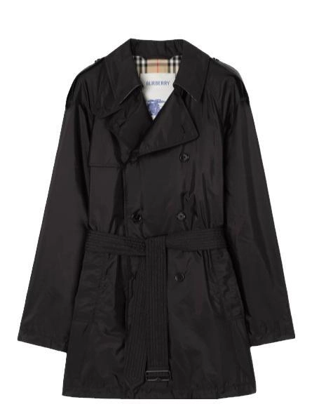 Burberry Mid-length Leadenham Trench Coat - Black