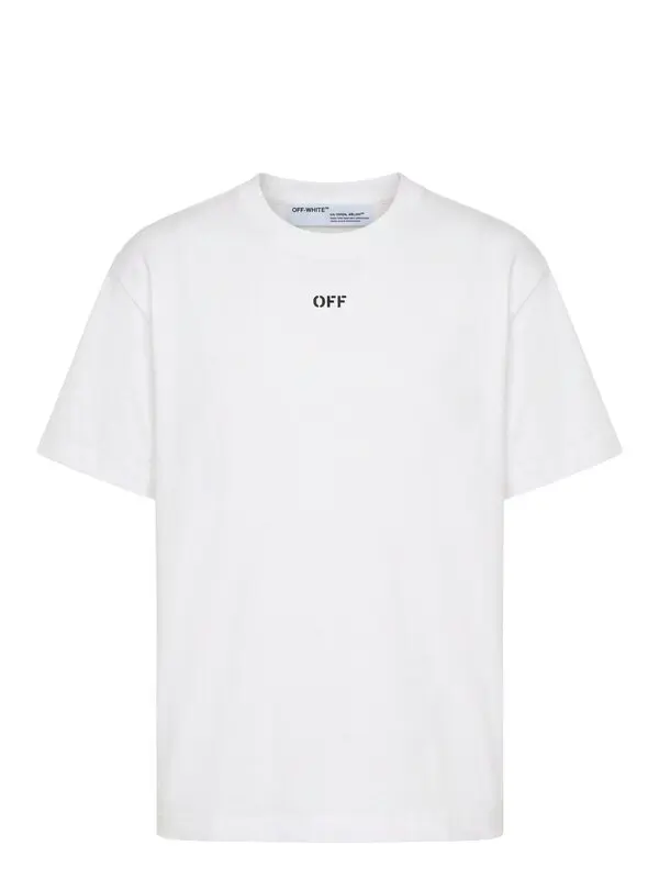 Off-White Logo Printed Crewneck T-shirt - White