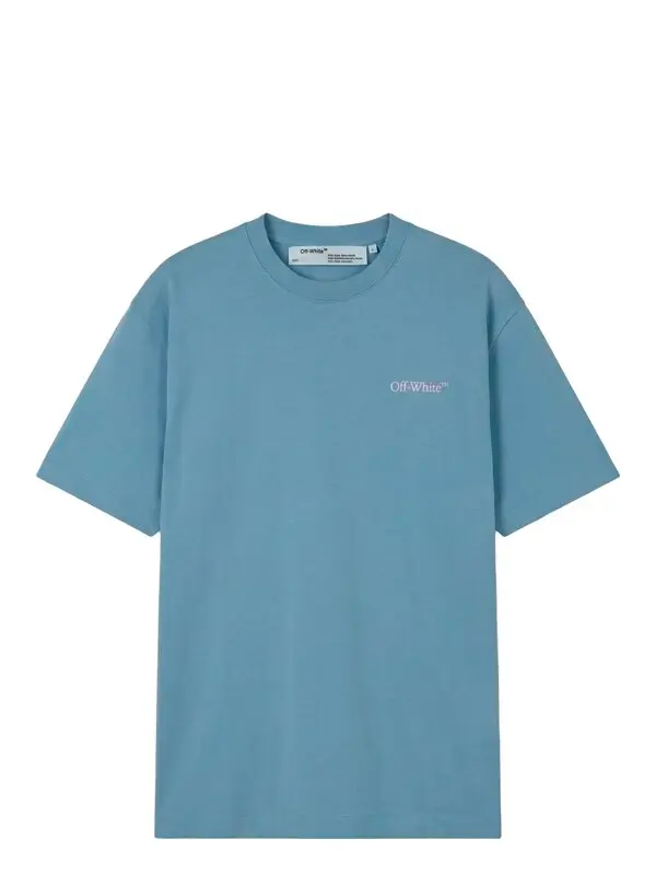 Off-White Casual Cotton T-shirt - Blue