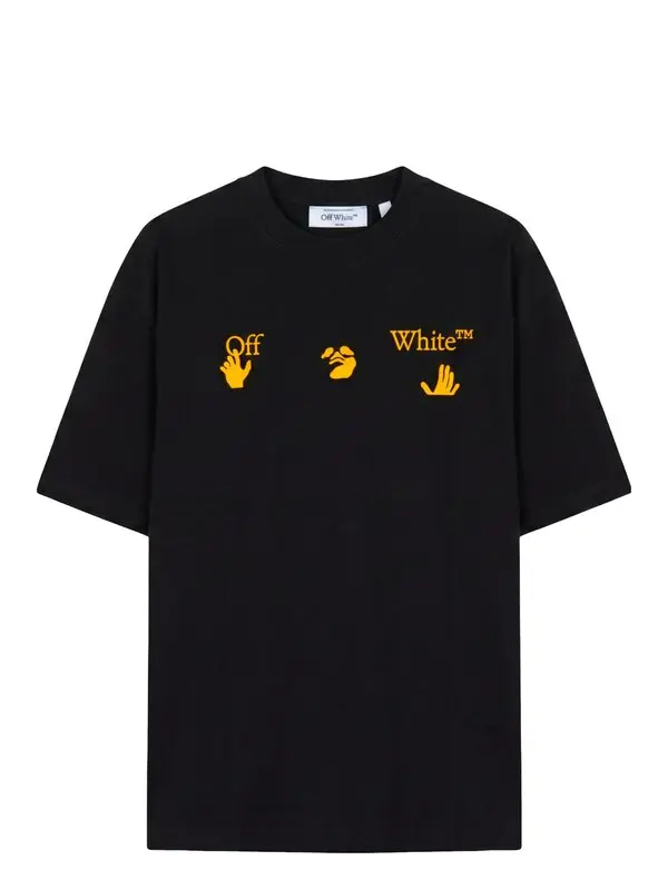 Off-White Logo Printed Crewneck T-shirt - Black