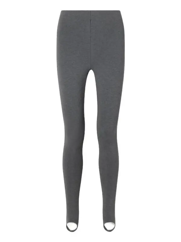 Tove Footed Stretch Knit Leggings - Black