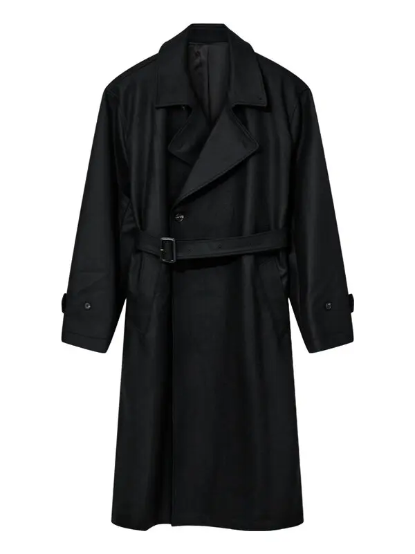 SSSTEIN Oversized Melden Wool Coat - Black