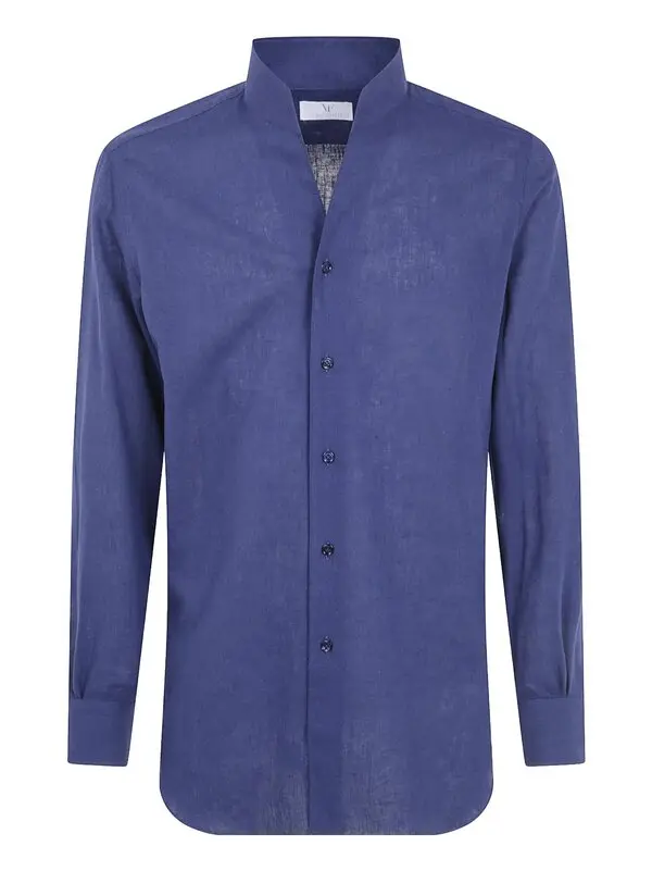 MAZZARELLI Long-sleeved Shirt - Blue