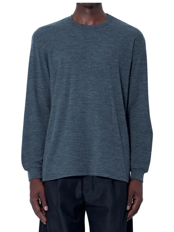 SSSTEIN Oversized Long Sleeve T-shirt - Blue