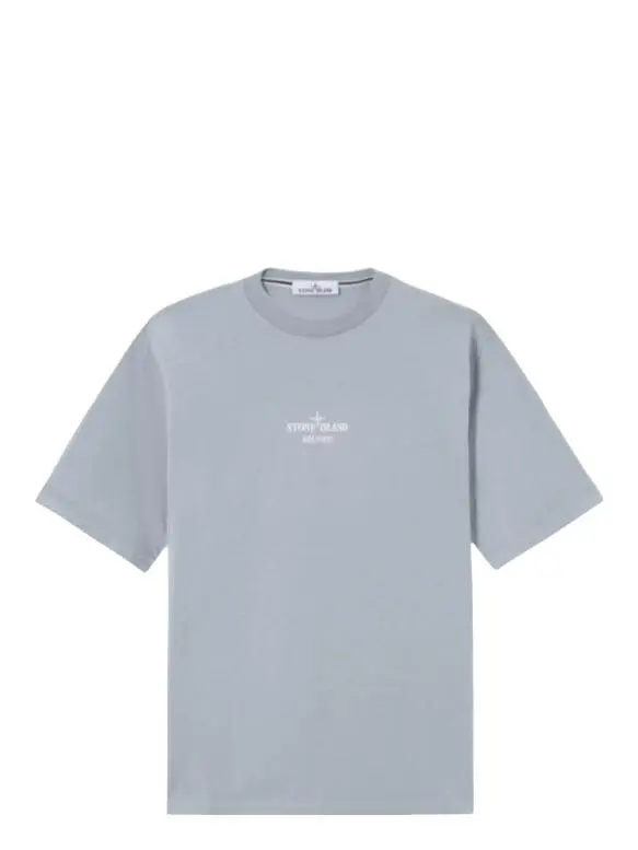 Stone Island Regular-fit T-shirt With Seasonal Archivio Print - Ashes
