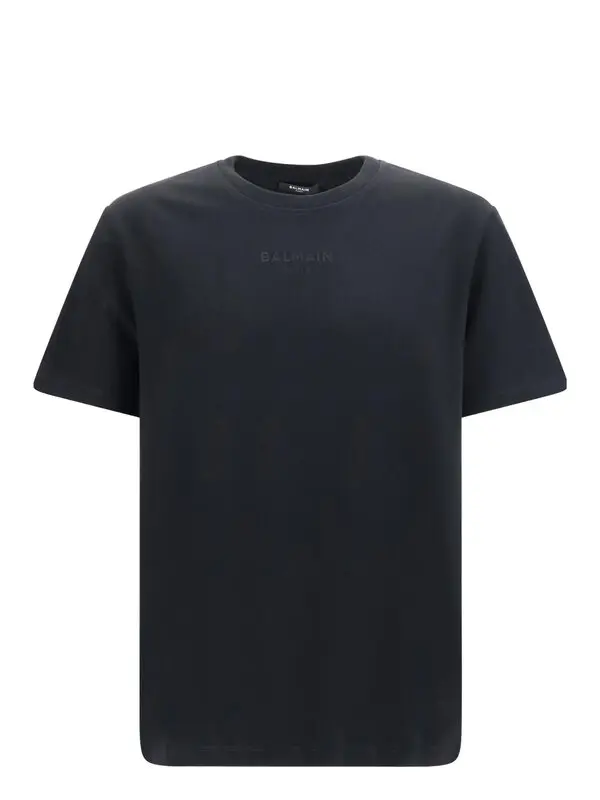 Balmain Embroidered Logo T-shirt - Black