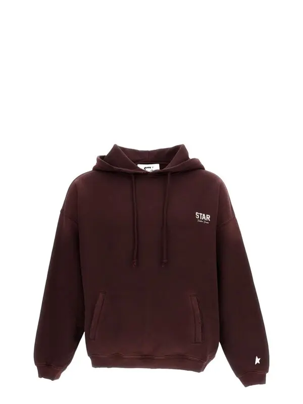 GOLDEN GOOSE Oversized Star Printed Hoodie - Black