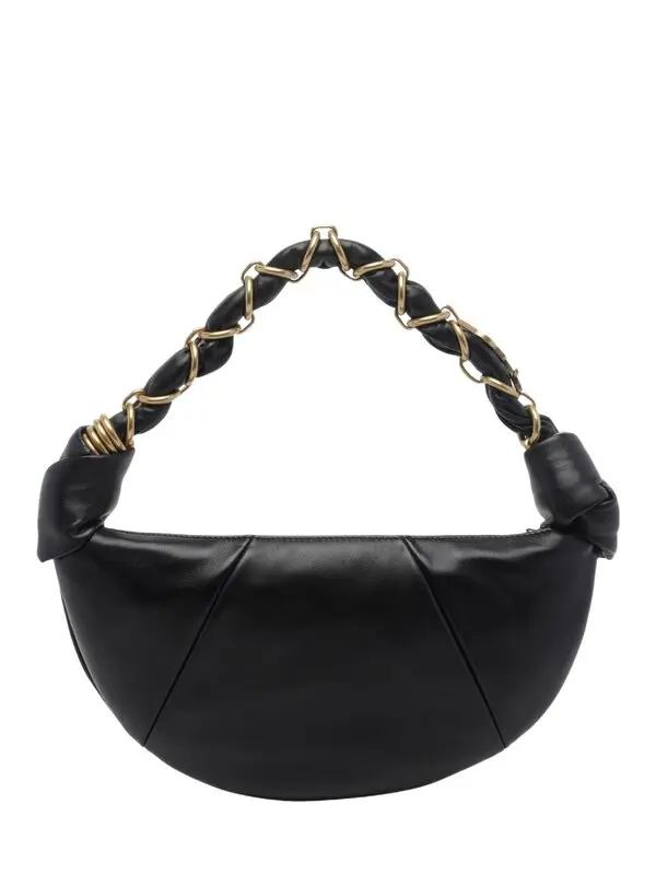 Saint Laurent Amalia Mini Hobo In Lambskin - Black
