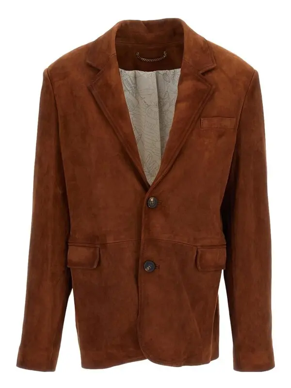 GOLDEN GOOSE Robyn Single Breasted Jacket - Brown