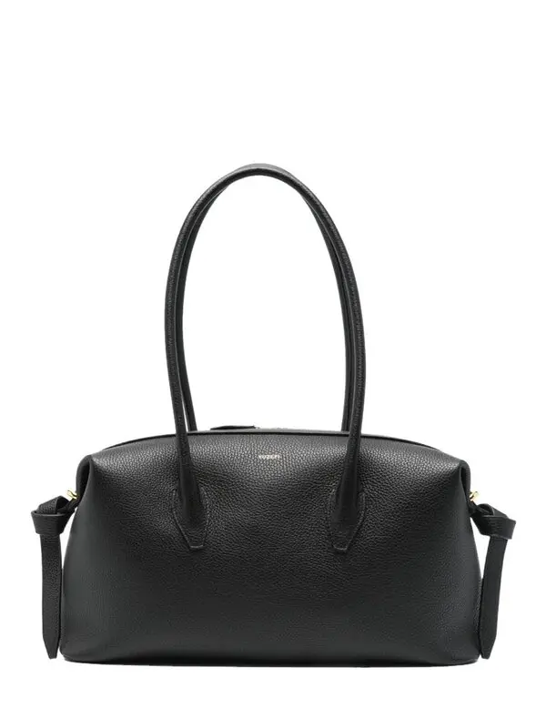 Yuzefi Double-handled Bag With Knotted Shoulder Strap Details - Black
