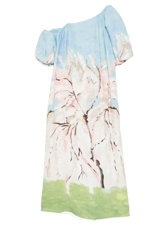 Stine Goya One-shoulder Printed Maxi Dress - Chebl