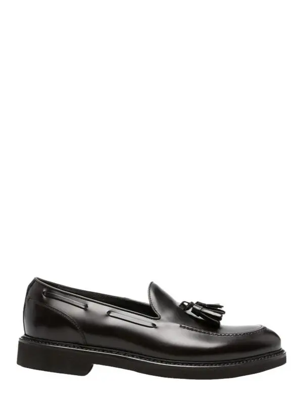 Canali Tassel Detail Loafers - Black
