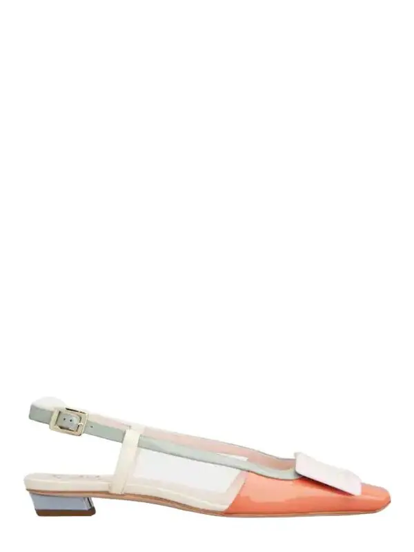 ROGER VIVIER Belle Vivier Slingback Ballerinas In Patent Leather - Multicolour