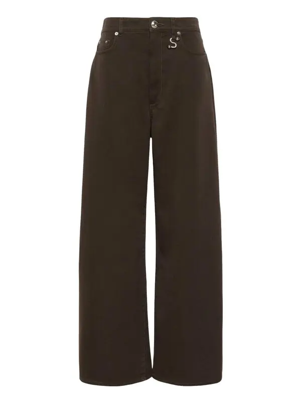 Sportmax Siamese Wide Leg Pants - Chocolate