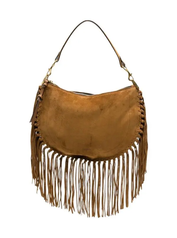 Isabel Marant Étoile Suede Tassel Hobo Bag - Brown