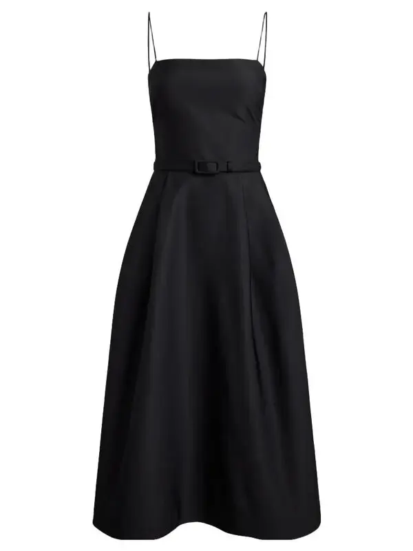 Ralph Lauren Belted Flare Dress - Black