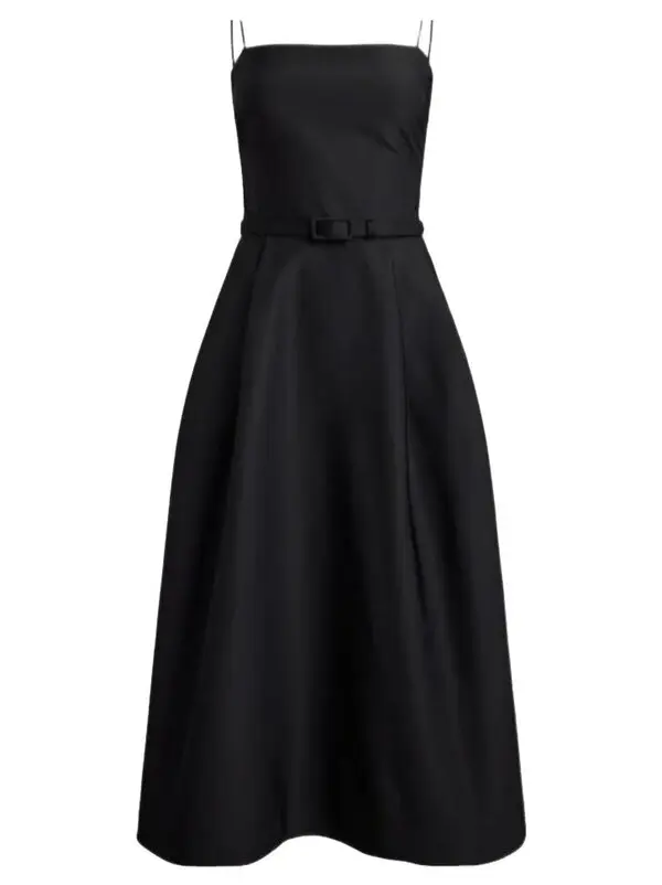 Ralph Lauren Belted Flare Dress - Black