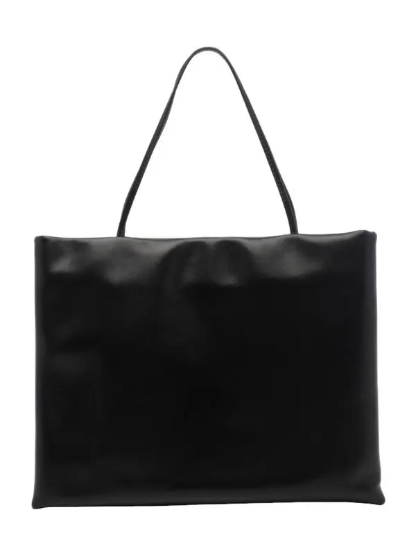 THE ROW Large Cecily Leather Tote Bag - Black