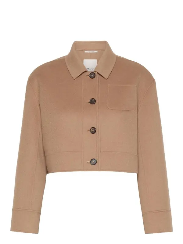 Max Mara Giglio Button-up Jacket - Camel
