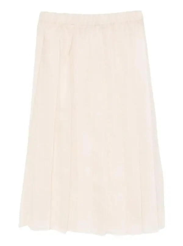 Fabiana Filippi Pleated Midi Skirt - Neutrals