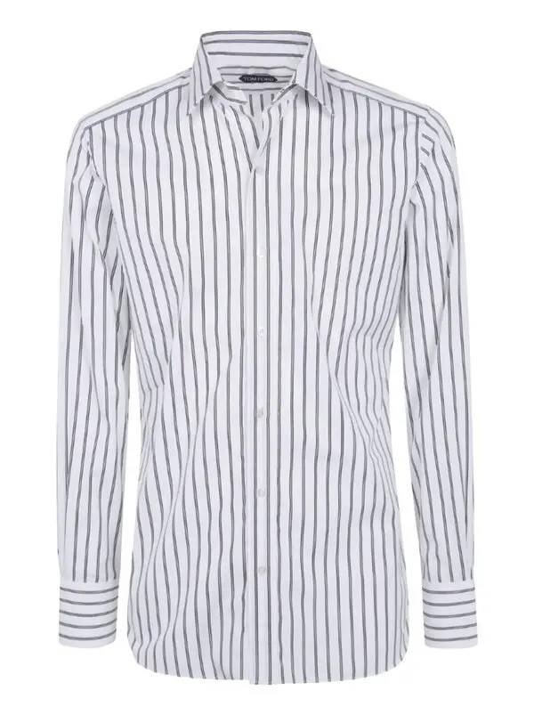 TOM FORD Striped Shirt - White