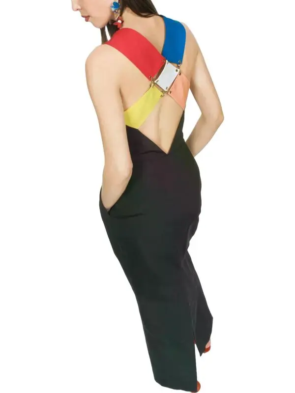 Rosie Assoulin Grosgrain Maxi Dress - Black