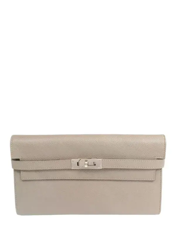 Hermès Kelly Leather Wallet - Brown