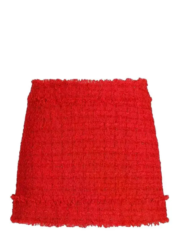 Dolce & Gabbana Rachel Tweed Mini Skirt - Red