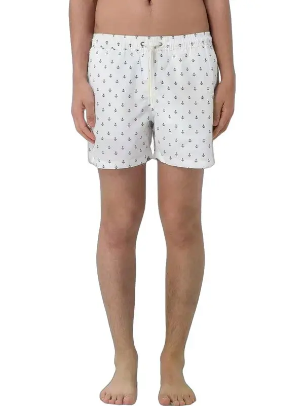 BROOKSFIELD Anchor Print Swim Shorts - White