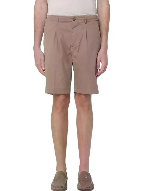 BROOKSFIELD Pleated Detail Shorts - Brown