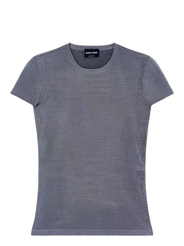 Giorgio Armani Crew-neck Short-sleeve T-shirt - Grey