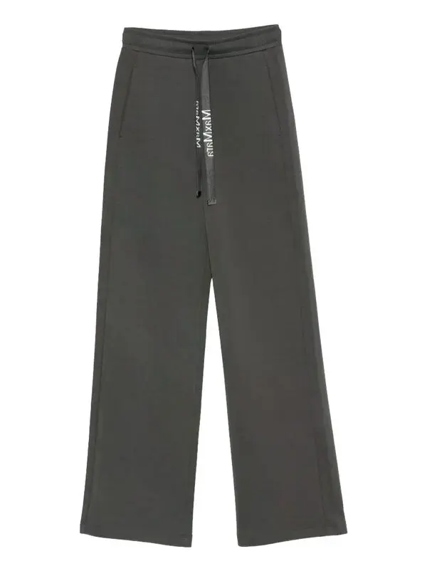 Max Mara Dark Drawstring Track Pants - Grey