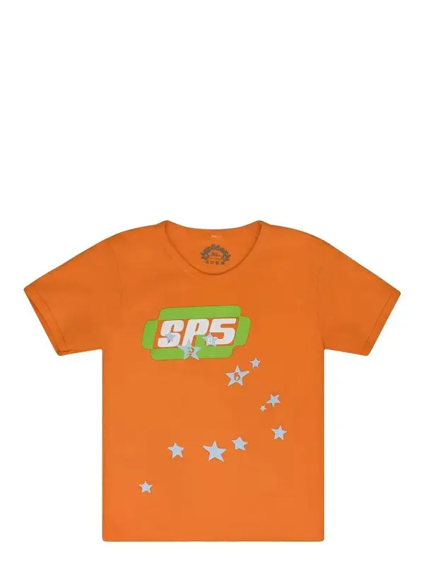 SP5DER Logo Star T-shirt - Orange