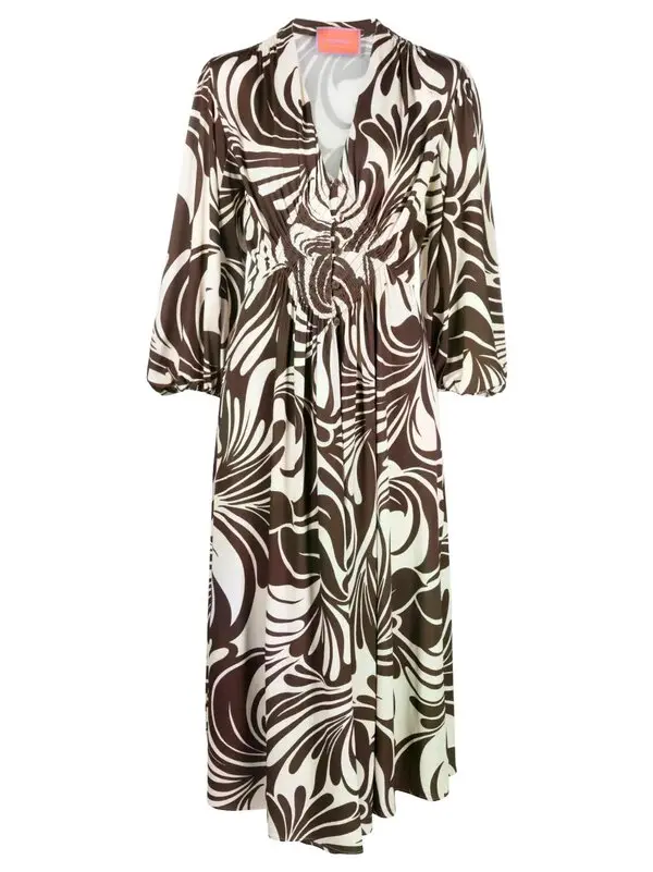 La DoubleJ Camerino Maxi Dress - Brown