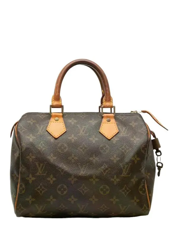 LOUIS VUITTON Monogram Speedy 25 Boston Bag - Brown
