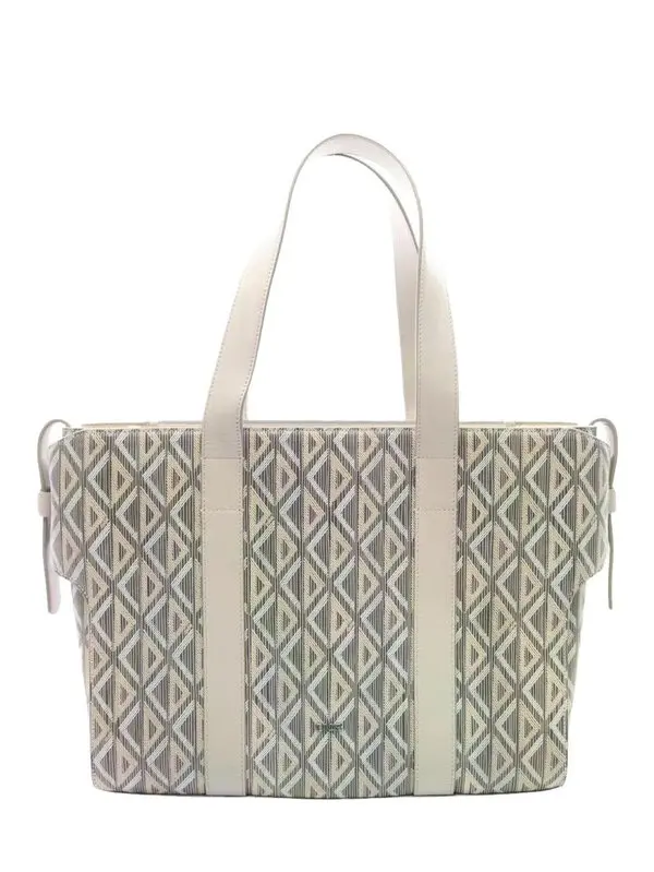 Dior 2000-2026 Diamond Coated Canvas Corolle Tote Bag - Grey