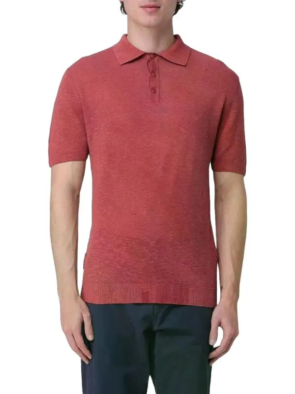 BLAUER. Short-sleeve Polo Shirt - Red