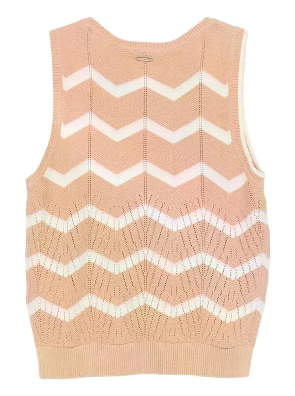 Dkny Pointelle Knit Sleeveless Top - Neutrals